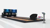 China 4*12' Duckpin Bowling Lane Equipment For Fitness Body Entertainment for sale