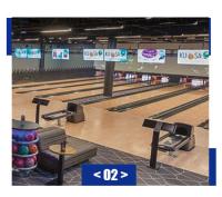China 24m Brunswick Bowling Center Equipment For Fitness Exercise Body Design for sale