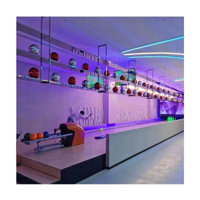 China Black Synthetic Lane LED Light Bowling Alley Equipment with String Pinsetter Machine for sale