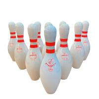 China Direct USBC Approved Bowling Pins Wood Core Plastic Coated Glow In Dark Bowling Machine for sale