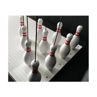 China Easy to Knock Down 3.8lb Durable White Bowling Pin Smooth Surface and Neatly Arranged for sale
