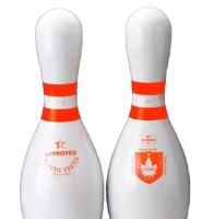 China Innovative Bowling Pin In White Color With Non Toxic Paint And Ergonomic Shape for sale