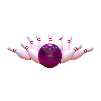 China Impact Resistant 3.8lb Bowling Alley Pins Easy To Stack And Precisely Positioned for sale