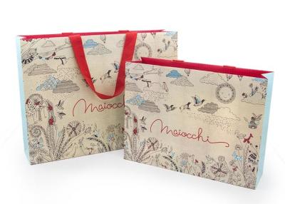China Custom Foldable Paper Shopping Bags with Rope Handles for Clothing - 80g-350g Material Options, 3000 MOQ for sale