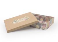 China Custom Eco-friendly Kraft Paper Gift Box with Lid for Shirt & Garment Packaging - 1000pcs MOQ, 500000 Monthly Capacity for sale