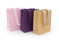 China Custom Colorful Paper Gift Bags 157-350g Material with 3000pcs MOQ for Candy and Promotional Use for sale