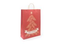 China Custom Handmade Christmas Brown Kraft Paper Gift Bags - 3000 MOQ with BRC & ISO Certification for sale