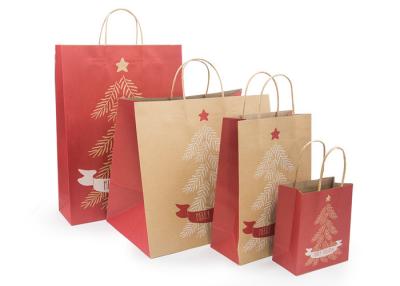 China Custom Handmade Christmas Brown Kraft Paper Gift Bags - 3000 MOQ with BRC & ISO Certification for sale