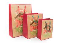 China Custom 350gsm Coated Paper Luxury Christmas Gift Bags with Eco-Friendly Materials - 3,000 MOQ & 3M Monthly Capacity for sale