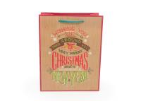China Custom 350gsm Coated Paper Luxury Christmas Gift Bags with Eco-Friendly Materials - 3,000 MOQ & 3M Monthly Capacity for sale