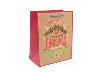 China Custom 350gsm Coated Paper Luxury Christmas Gift Bags with Eco-Friendly Materials - 3,000 MOQ & 3M Monthly Capacity for sale