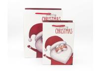 China Custom Christmas Gift Bags with Screen Printing - 3000 MOQ, 80-300gsm Paper Options, 20-25 Day Production for sale