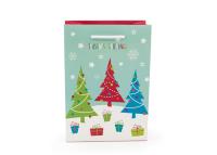China Custom Christmas Car Pattern Luxury Shopping Bag - 210gsm Art Paper with Cotton PP Handle for sale