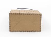 China Reusable Luxury Christmas Packaging , Natural Brown Christmas Gift Bags for sale