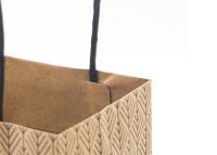 China Reusable Luxury Christmas Packaging , Natural Brown Christmas Gift Bags for sale