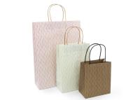 China Luxury Die - Cut Silver Christmas Gift Bags With Twisted Handles OEM Service for sale