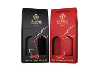 China Custom Two Window Wine Bottle Gift Box - 3000pcs MOQ with 350gsm Artboard Material Options for sale