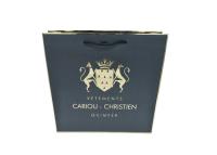 China Custom Luxury Paper Gift Bags with Handles - Gold Foil Stamping, 3000 MOQ, 3 Million Monthly Capacity for sale