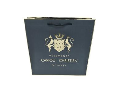 China Custom Luxury Paper Gift Bags with Handles - Gold Foil Stamping, 3000 MOQ, 3 Million Monthly Capacity for sale