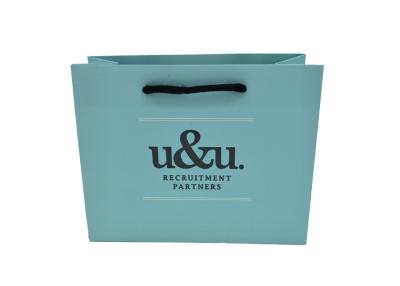 China Personalised Printed Matt Lamination Art Paper Gift Bags with Handles for sale