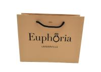 China Custom Printed Recyclable Jewelry Paper Bags with Glossy Lamination - 80g-350g Material Weight & Custom Sizes for sale