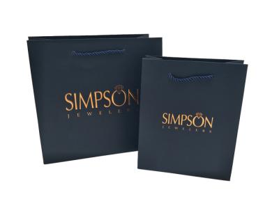 China Boutique High - End Personalised Paper Bags , Custom Printed Carrier Bags for sale