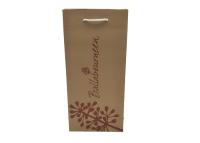 China Custom Brown Kraft Wine Gift Boxes with Rope Handle - 80-300gsm Material Options, MOQ 3,000 Pieces for sale