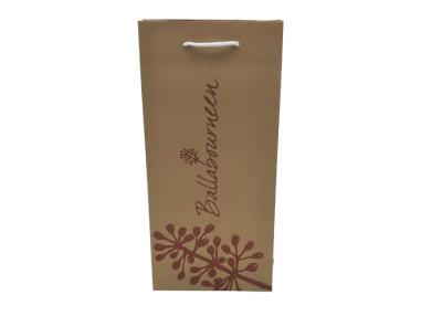 China Custom Brown Kraft Wine Gift Boxes with Rope Handle - 80-300gsm Material Options, MOQ 3,000 Pieces for sale