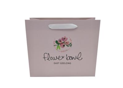 China Custom Printed Flower Style Paper Gift Bags with 80-300gsm Material Options and 3,000 MOQ for OEM Branding for sale
