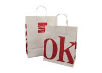China Custom Printed Recycled Kraft Paper Bags with Twisted Handles - 3,000 MOQ & 3 Million Monthly Capacity for sale