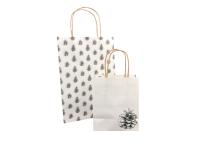 China Custom X-Large Christmas Gift Bags 157-350g Material with 3000pcs MOQ for Festive Packaging for sale