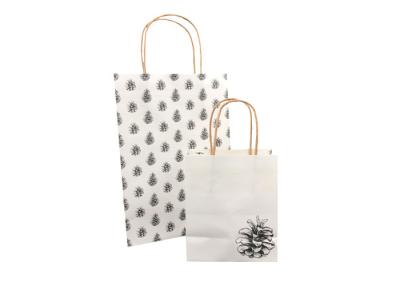 China Custom X-Large Christmas Gift Bags 157-350g Material with 3000pcs MOQ for Festive Packaging for sale