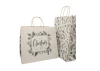 China Custom Christmas Gift Bags with Silver Foil Stamping - 157-350g Paper Options, 3000pcs MOQ for sale