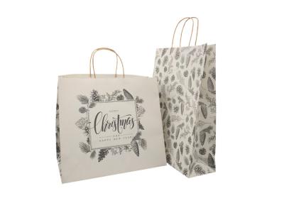 China Custom Christmas Gift Bags with Silver Foil Stamping - 157-350g Paper Options, 3000pcs MOQ for sale