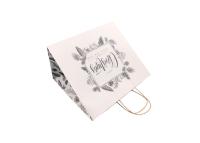 China Custom Christmas Gift Bags with Silver Foil Stamping - 157-350g Paper Options, 3000pcs MOQ for sale