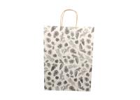 China Custom Christmas Gift Bags with Silver Foil Stamping - 157-350g Paper Options, 3000pcs MOQ for sale