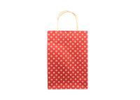 China Red Thick Luxury Christmas Gift Bags with Spot Printing - Custom Sizes 80-300gsm Paper, 3,000 MOQ for sale