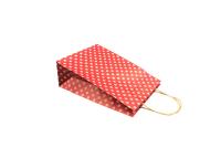 China Red Thick Luxury Christmas Gift Bags with Spot Printing - Custom Sizes 80-300gsm Paper, 3,000 MOQ for sale