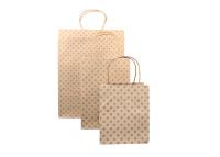China Custom Biodegradable Christmas Packaging Bags - 80-300gsm Kraft Paper, 3,000 MOQ, Flat Bottom Design for Luxury Gift Wrapping for sale