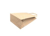 China Custom Biodegradable Christmas Packaging Bags - 80-300gsm Kraft Paper, 3,000 MOQ, Flat Bottom Design for Luxury Gift Wrapping for sale