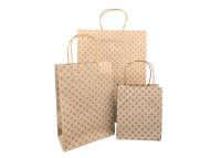 China Custom Biodegradable Christmas Packaging Bags - 80-300gsm Kraft Paper, 3,000 MOQ, Flat Bottom Design for Luxury Gift Wrapping for sale