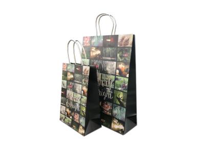 China Custom Recyclable Christmas Gift Paper Bags 157-350g Material with 3000pcs MOQ for Luxury Packaging for sale