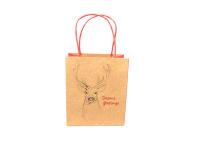 China Custom Biodegradable Christmas Gift Bags - Brown Paper Packaging with 3,000 MOQ and 3M Monthly Capacity for sale
