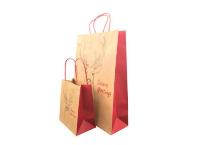 China Custom Biodegradable Christmas Gift Bags - Brown Paper Packaging with 3,000 MOQ and 3M Monthly Capacity for sale