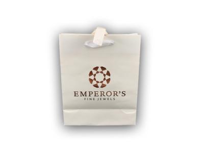 China Extra Large White Recyclable Gift Bags with Hot Stamp Logo - 80g-350g Paper Options & Custom Sizes for sale