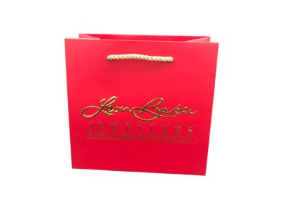 China Premium Decorative Jewelry Packaging Bags Golden Hot Stamping OEM Service for sale