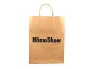 China Natural Brown Biodegradable Kraft Food Bags 80g-350g with Custom Printing and Twist Handle for Take Away Packaging for sale