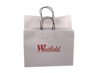 China Custom Biodegradable Kraft Paper Bags 80g-350g for Eco-Friendly Takeaway Food Packaging with Black Handle Options for sale