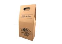 China Biodegradable Brown Wine Gift Box Packaging - Custom Kraft Paper Box with 5M Monthly Capacity & 3000 MOQ for sale