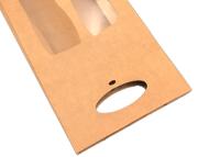 China Custom 2-Bottle Wine Gift Box with Clear Window | 80-300gsm Kraft Paper | MOQ 3000 Units for sale